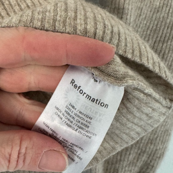 Reformation | Sweaters | Reformation Hart Cashmere Sweater | Poshmark